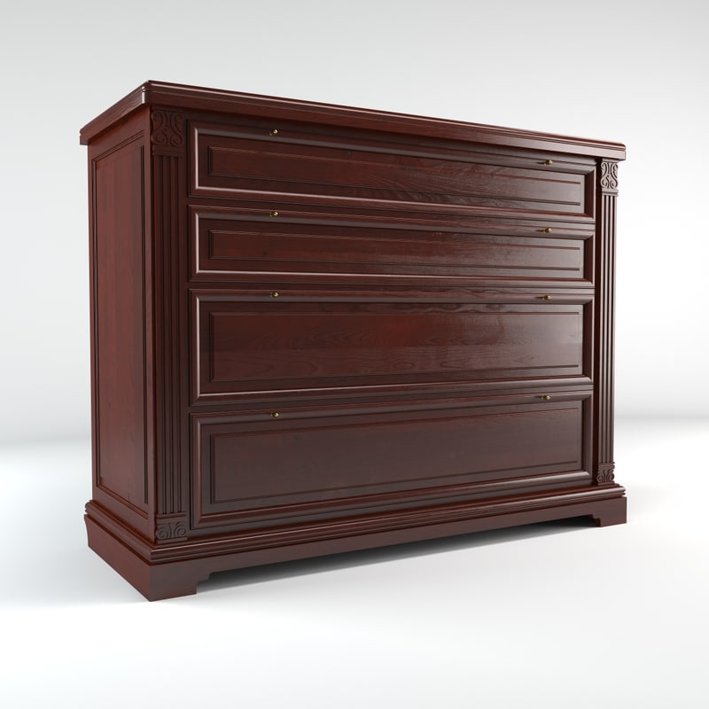 Chest drawers 3D model - TurboSquid 1246531