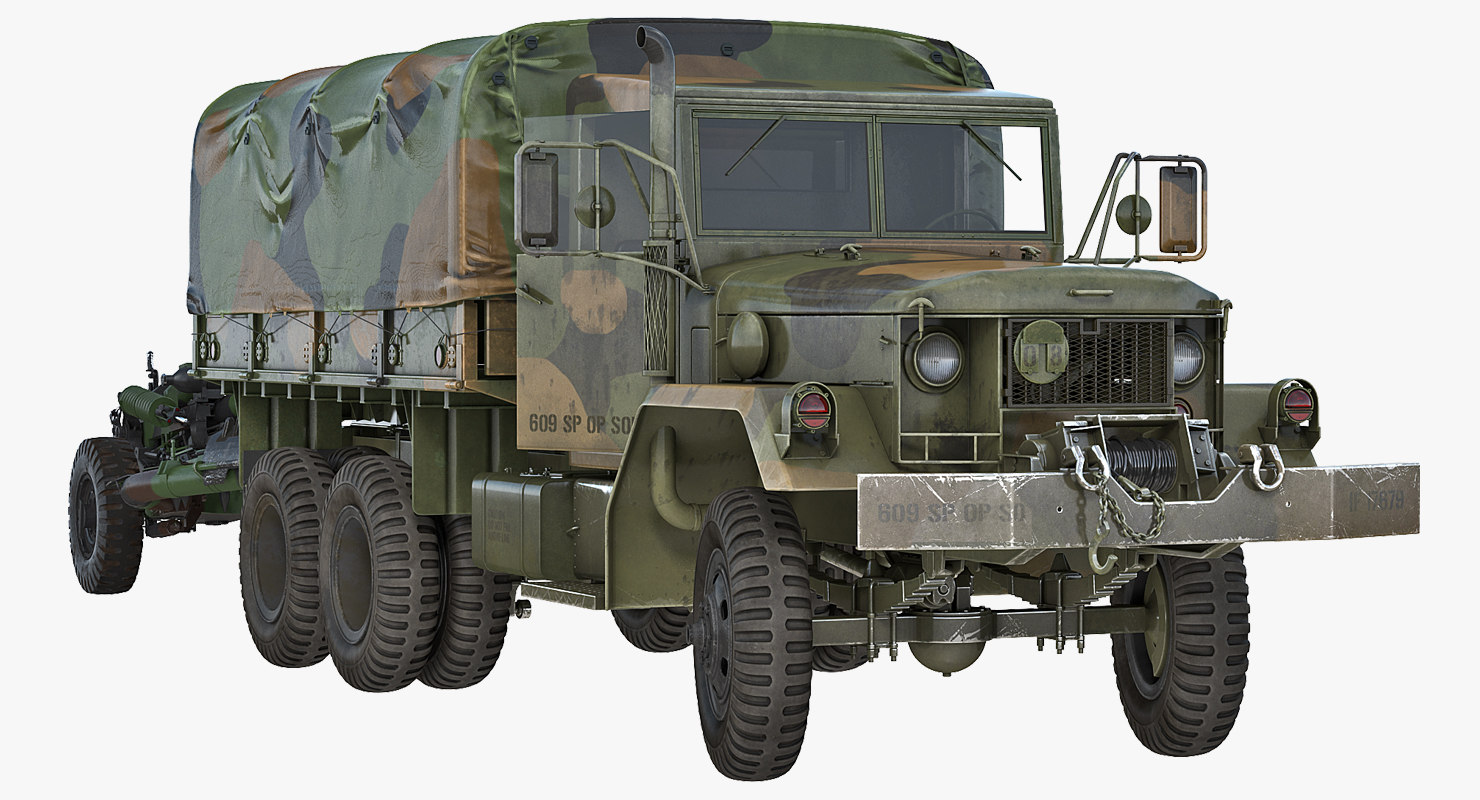 Military truck m35a2 field model - TurboSquid 1246547