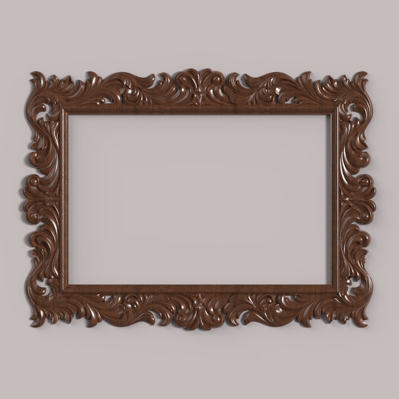 3D carved frame cnc model - TurboSquid 1246552