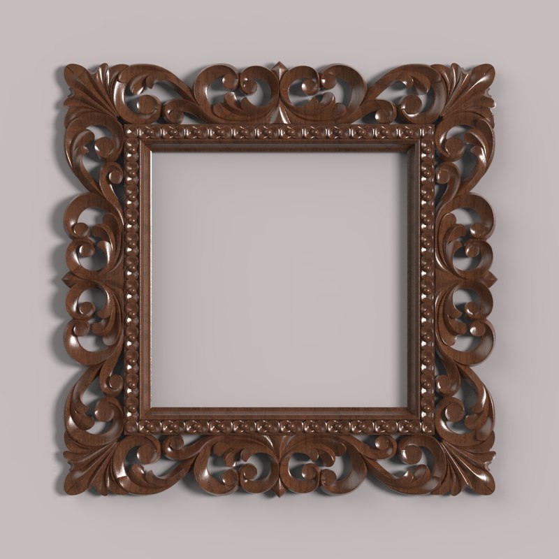 3D carved frame cnc model - TurboSquid 1246582