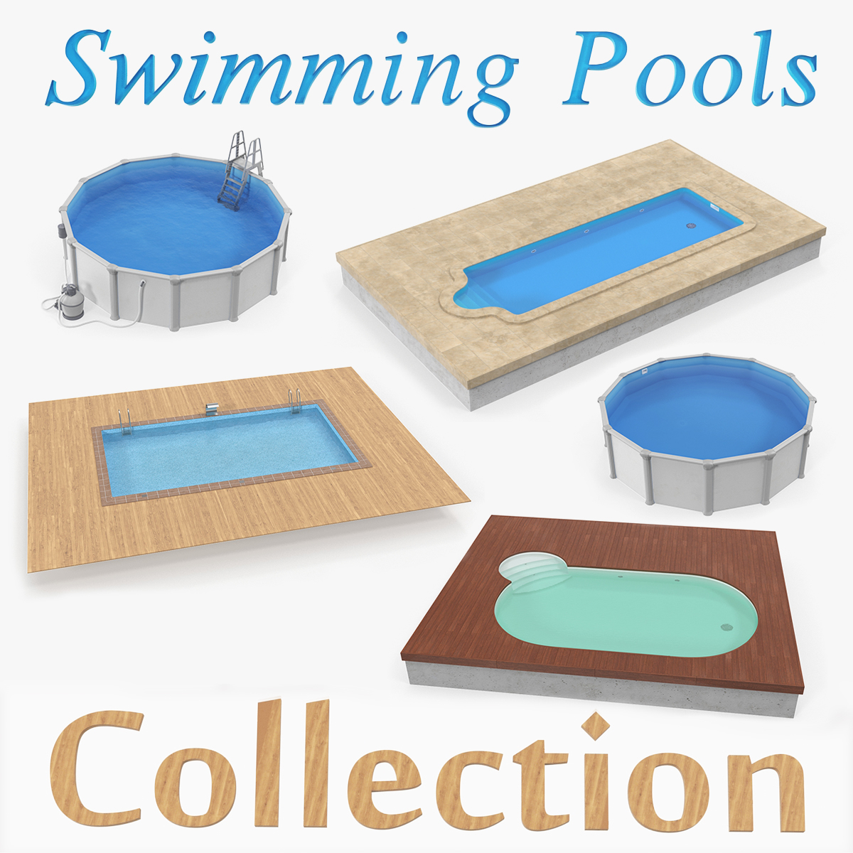 Swimming Pools 3d Model Turbosquid 1246596