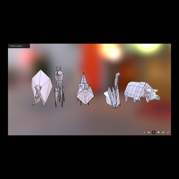 3d model paper horse