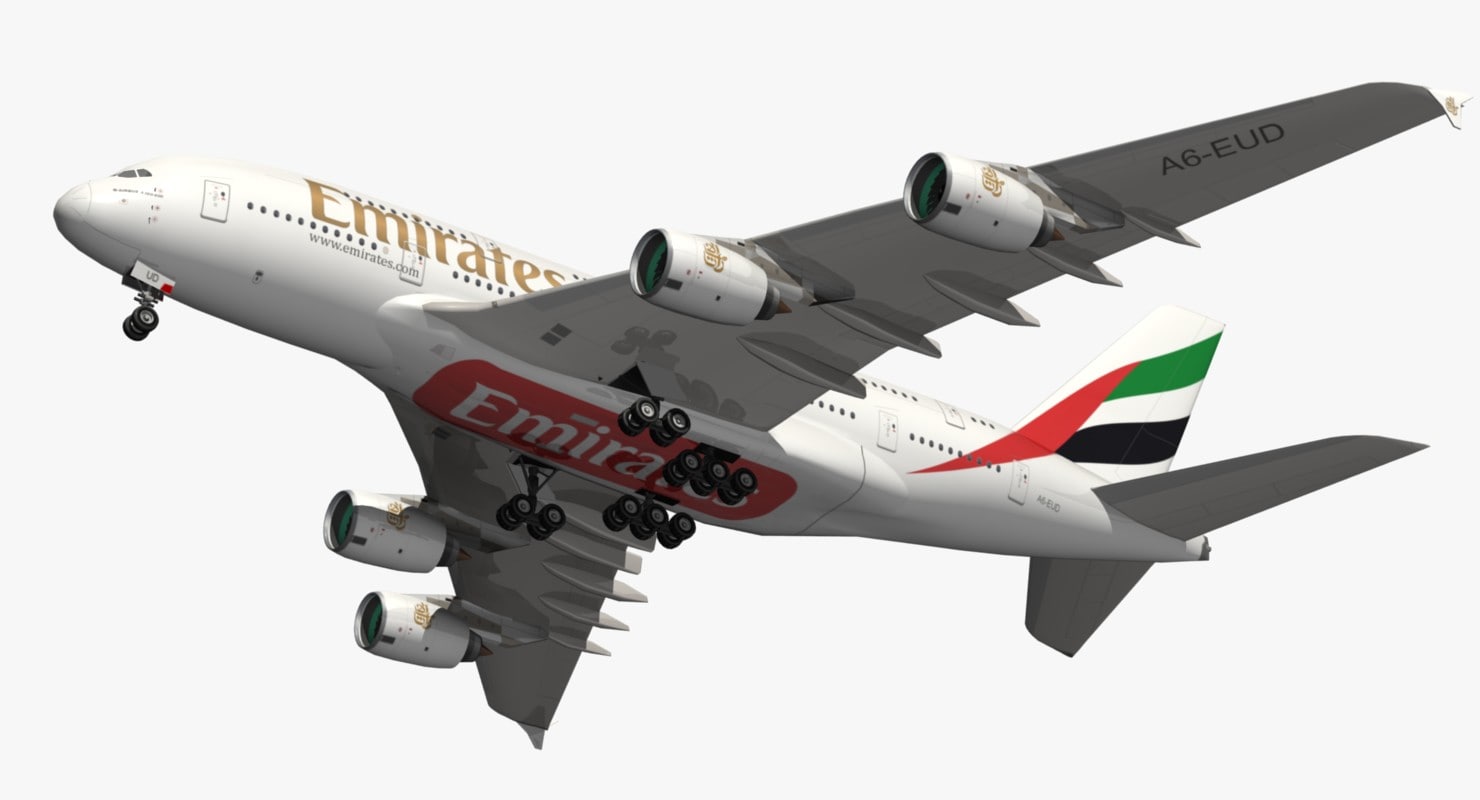 Airbus emirates a380 3D - TurboSquid 1246619