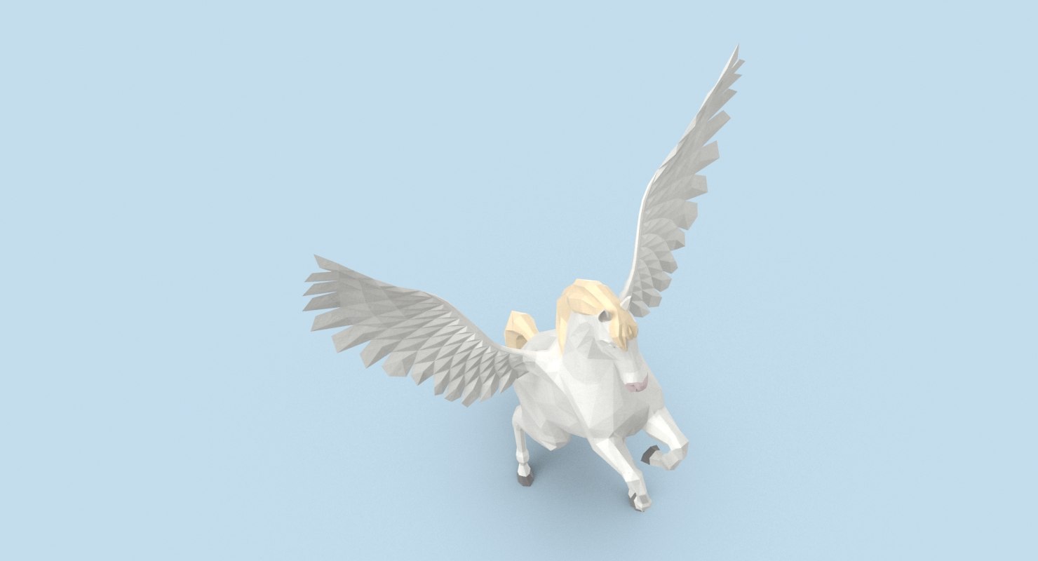 3D model pegasus---rearing - TurboSquid 1246752