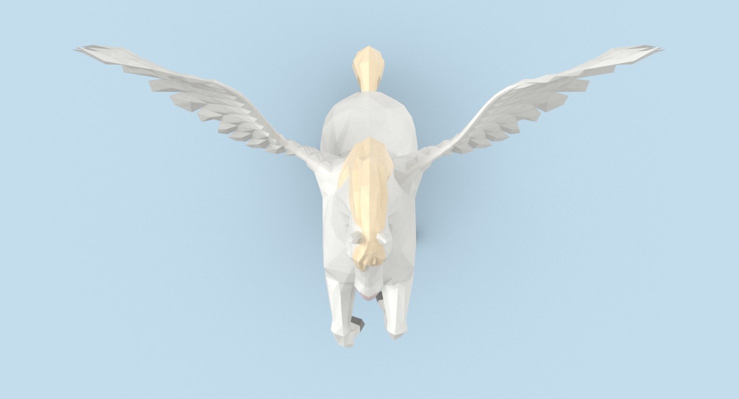 3D model pegasus---rearing - TurboSquid 1246752