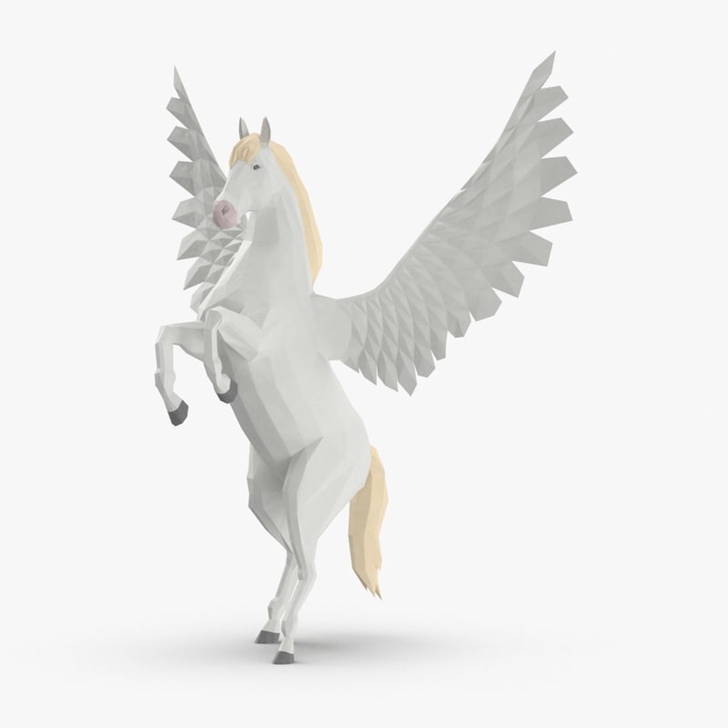 3D model pegasus---rearing - TurboSquid 1246752