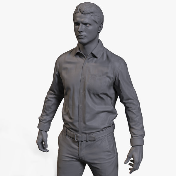 Male office 3D model - TurboSquid 1246828