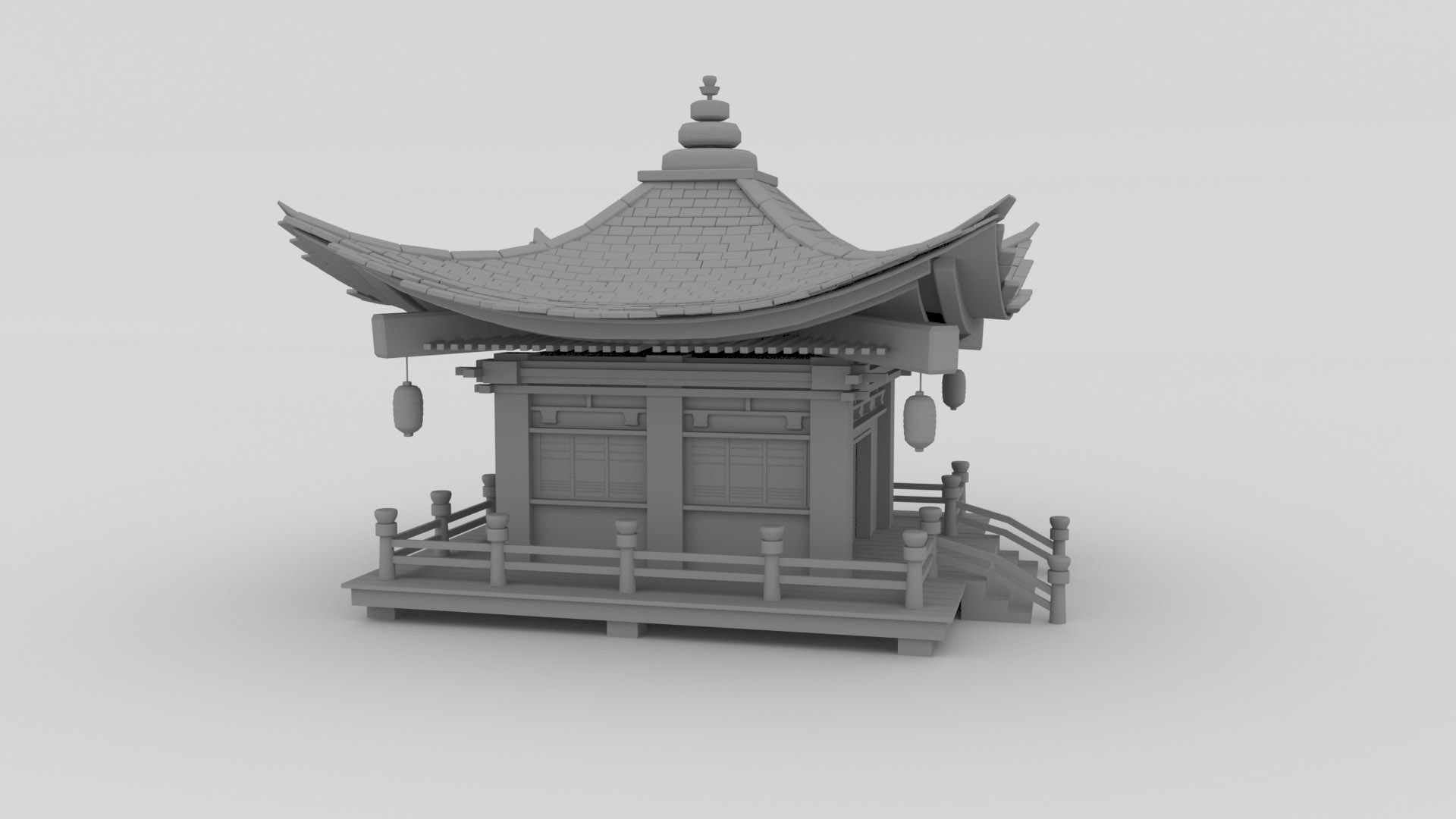 modèle 3D de Temple du Japon - TurboSquid 1246886
