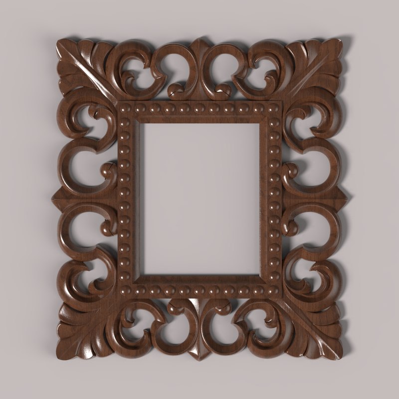 Carved frame cnc model - TurboSquid 1246943