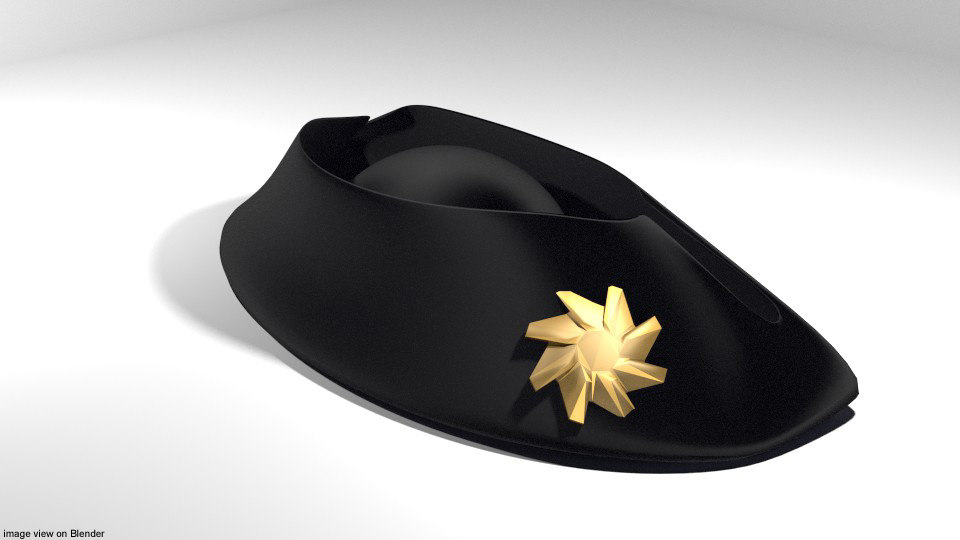 Bicorn hat 3D model - TurboSquid 1246972