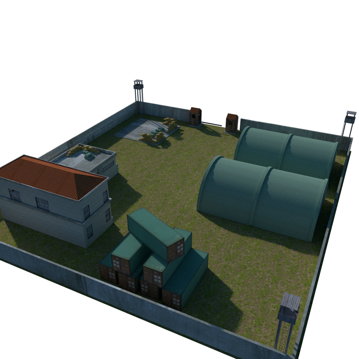 Military camp 3D model - TurboSquid 1246974