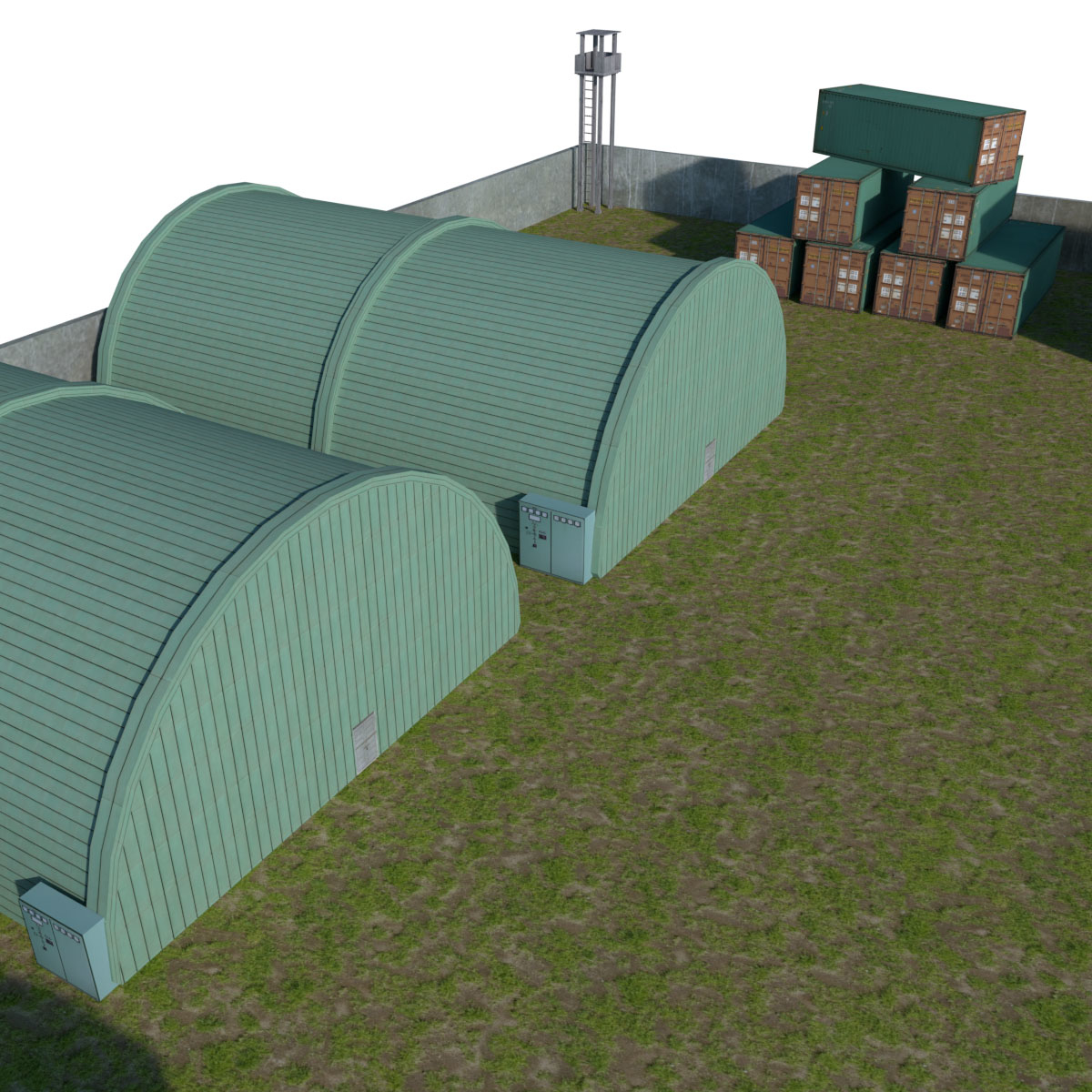 Military camp 3D model - TurboSquid 1246974