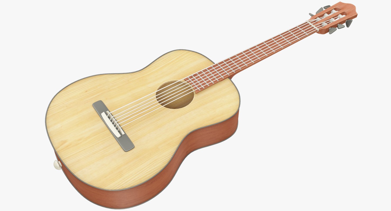 Guitar musical instrument 3D model - TurboSquid 1246986