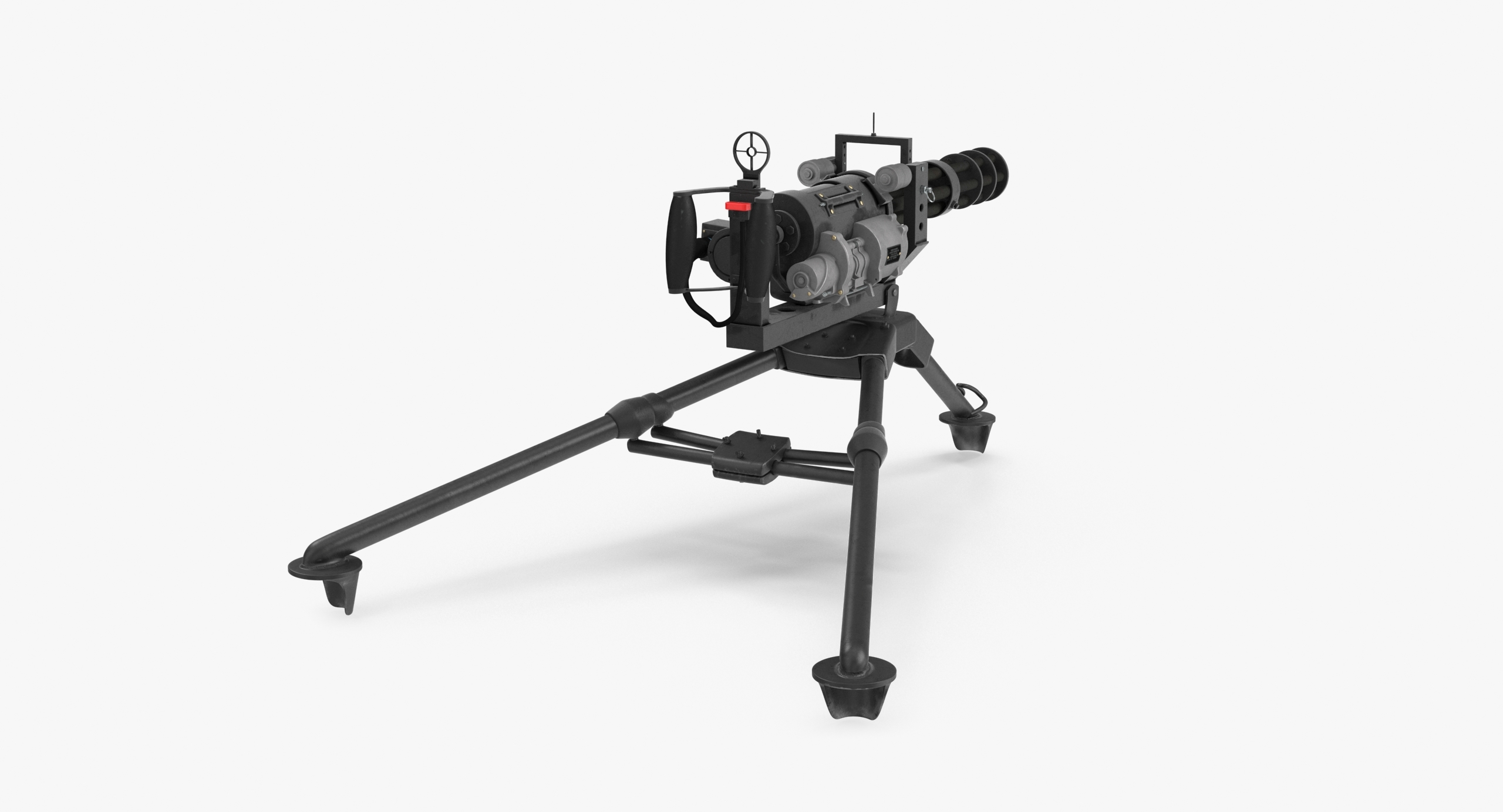M134 minigun tripod mounted 3D model - TurboSquid 1247180