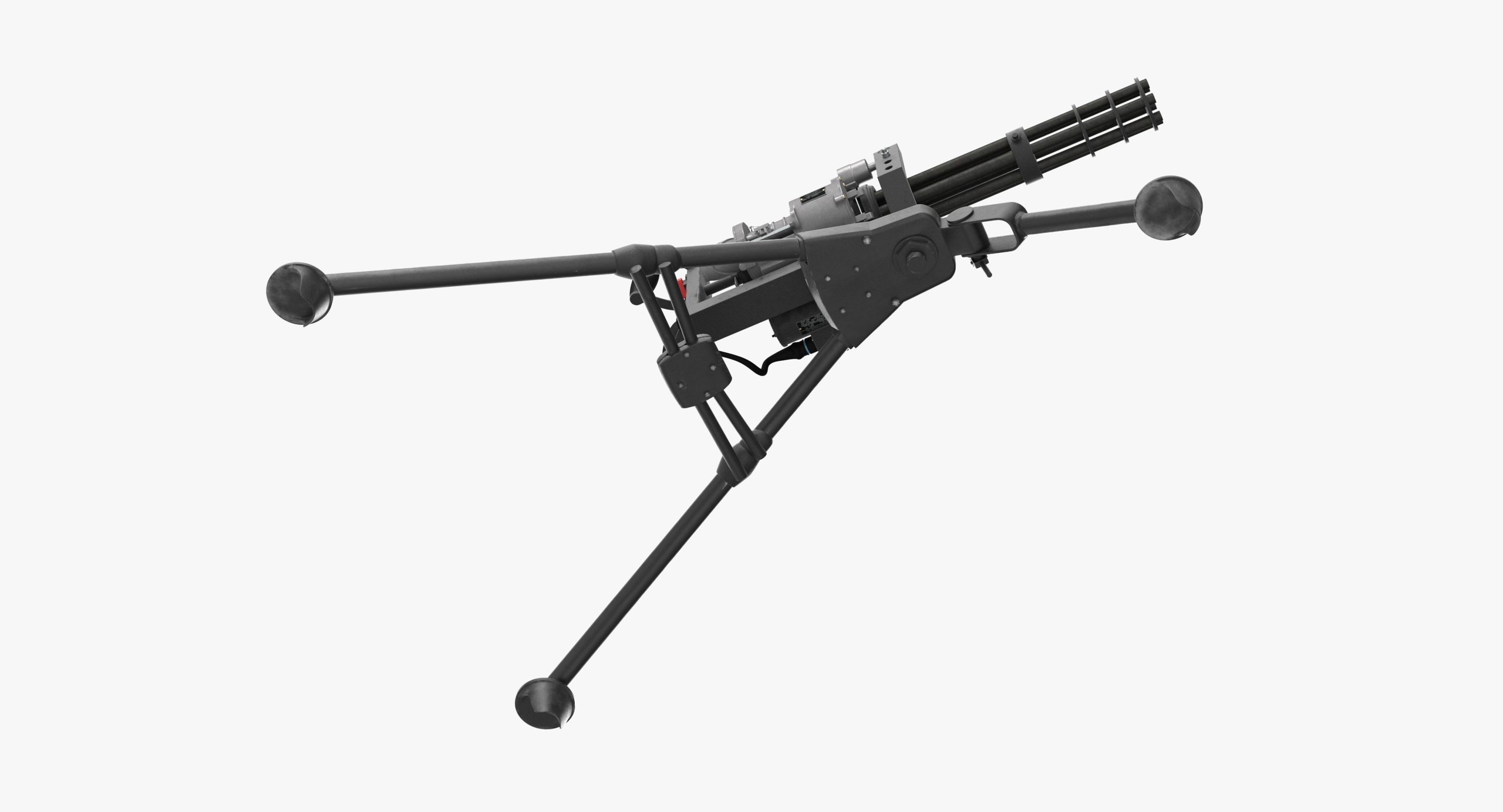 M134 minigun tripod mounted 3D model - TurboSquid 1247180