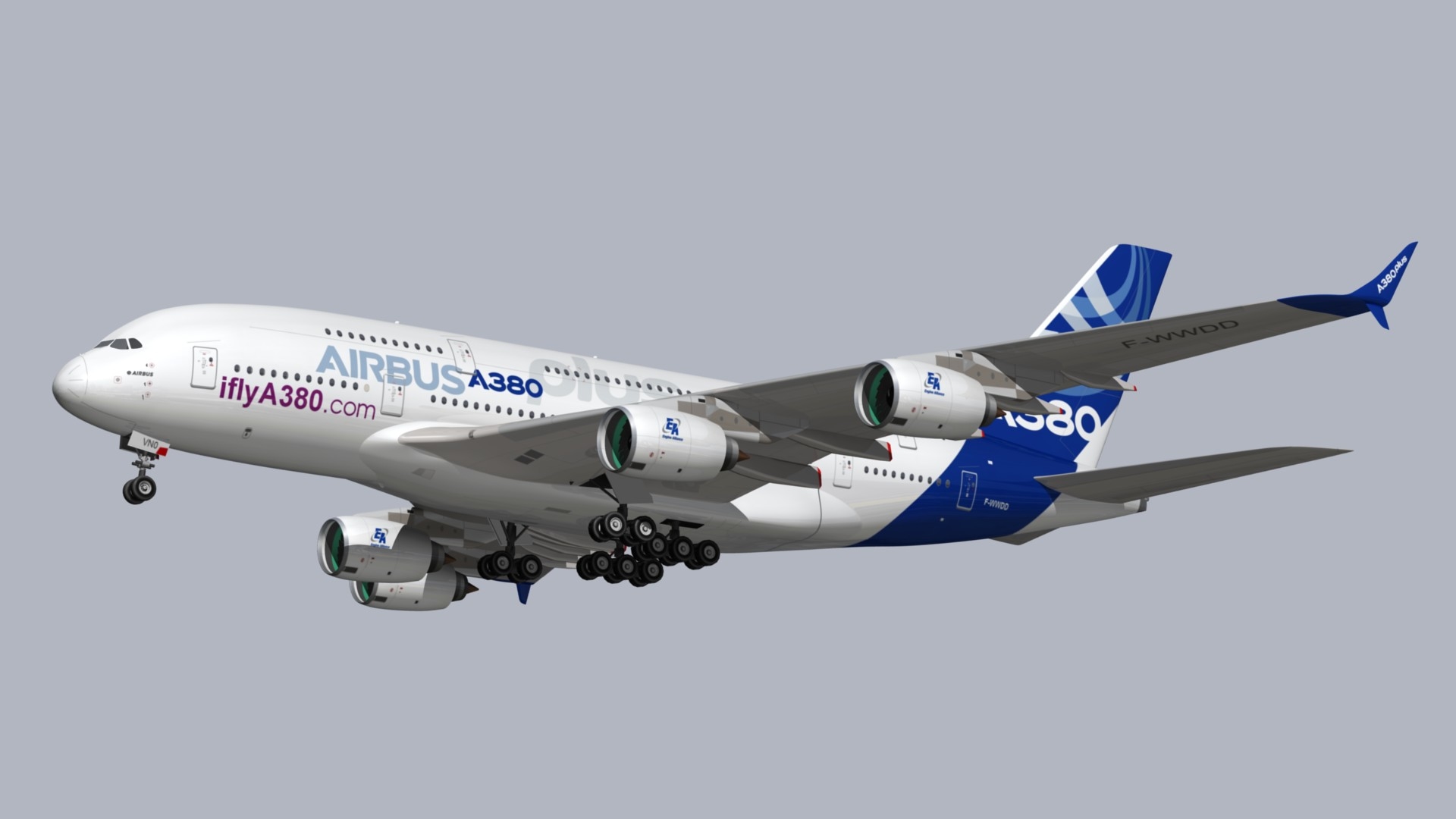 Airbus a380 3D model - TurboSquid 1247187
