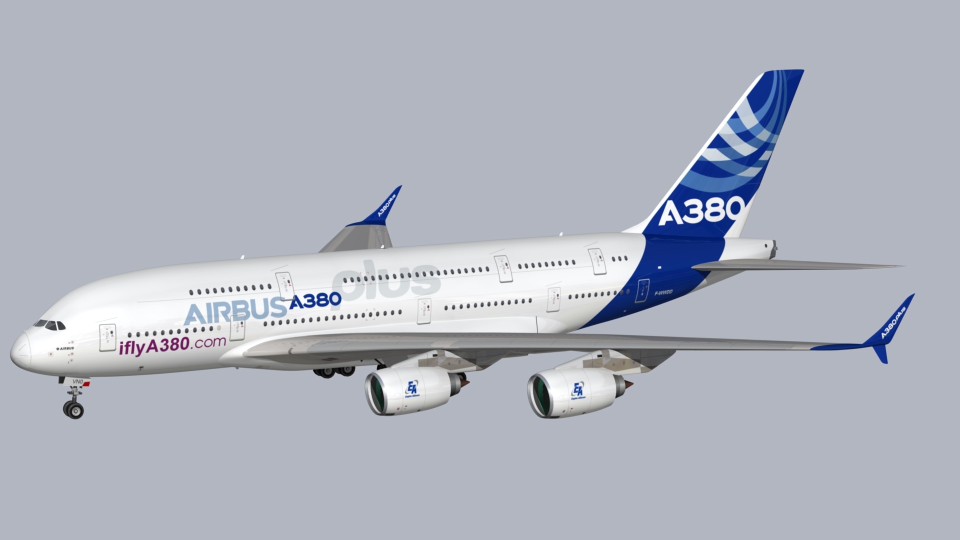 Airbus a380 3D model - TurboSquid 1247187