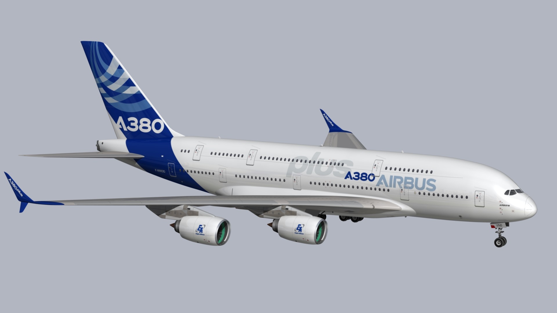 modelo 3d Airbus A380 Plus - TurboSquid 1247187