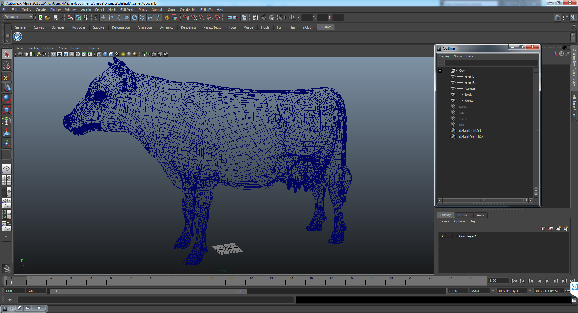 3D model cow realistic - TurboSquid 1247251
