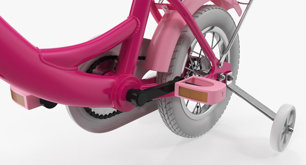 Girls kids bike training model - TurboSquid 1247280