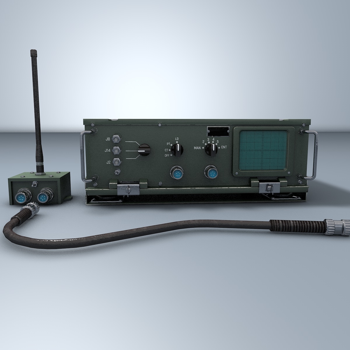 Military radio transceiver 3D model - TurboSquid 1255996