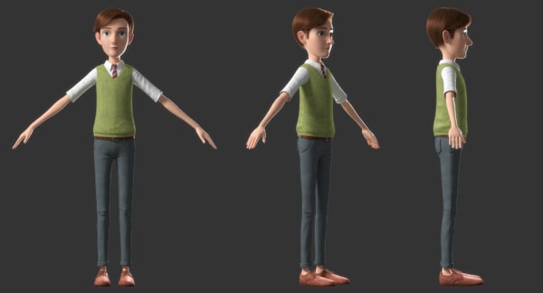 Cartoon family rigged character 3D model - TurboSquid 1256820