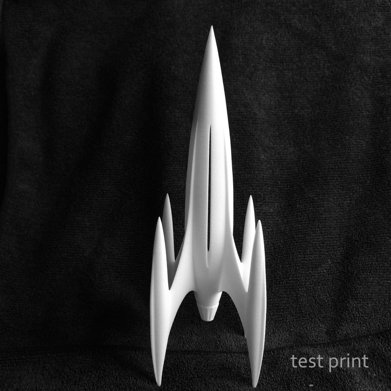 Retro rocket ship 3D model - TurboSquid 1257402