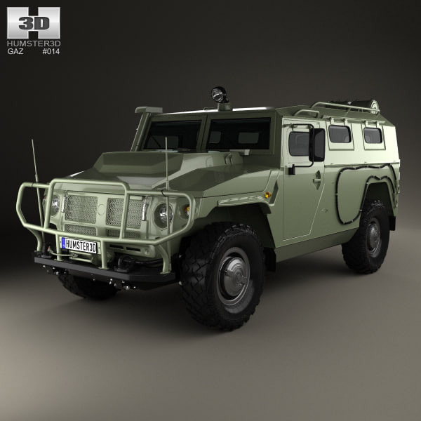 GAZ Tiger-M 2011 Modelo 3D - TurboSquid 1257966