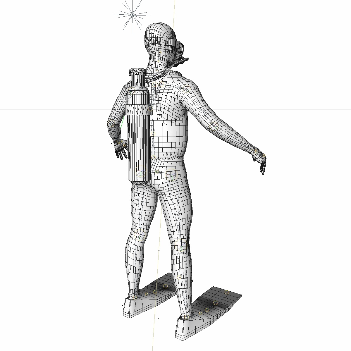 3D sea diver male - TurboSquid 1257997