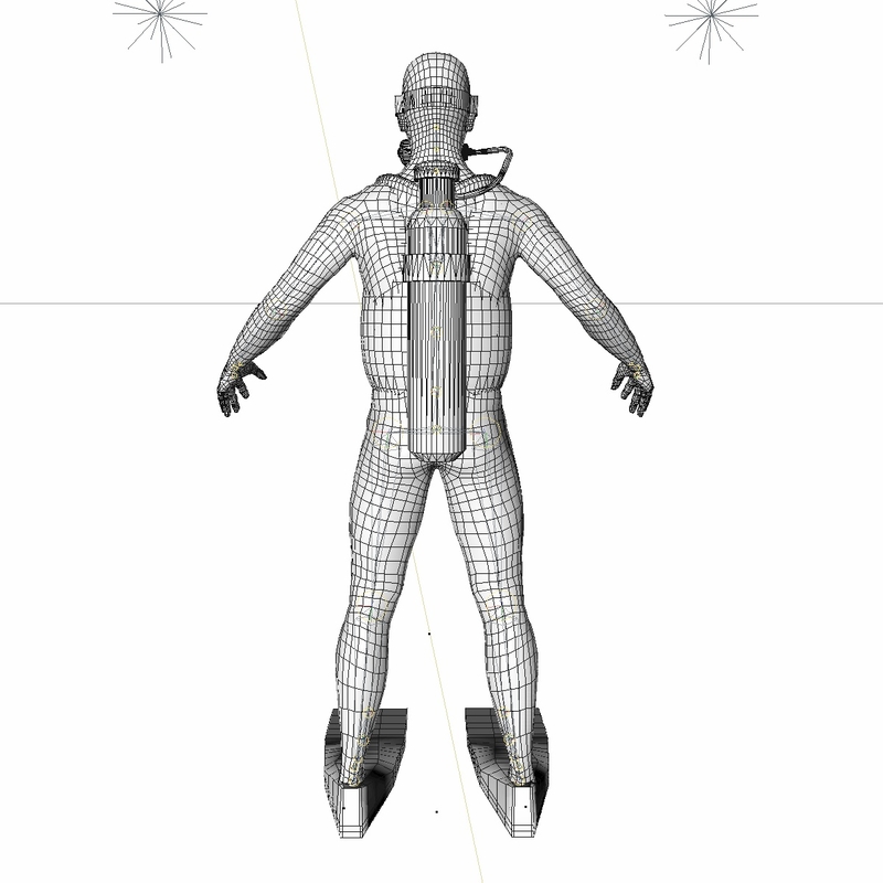 3D sea diver male - TurboSquid 1257997