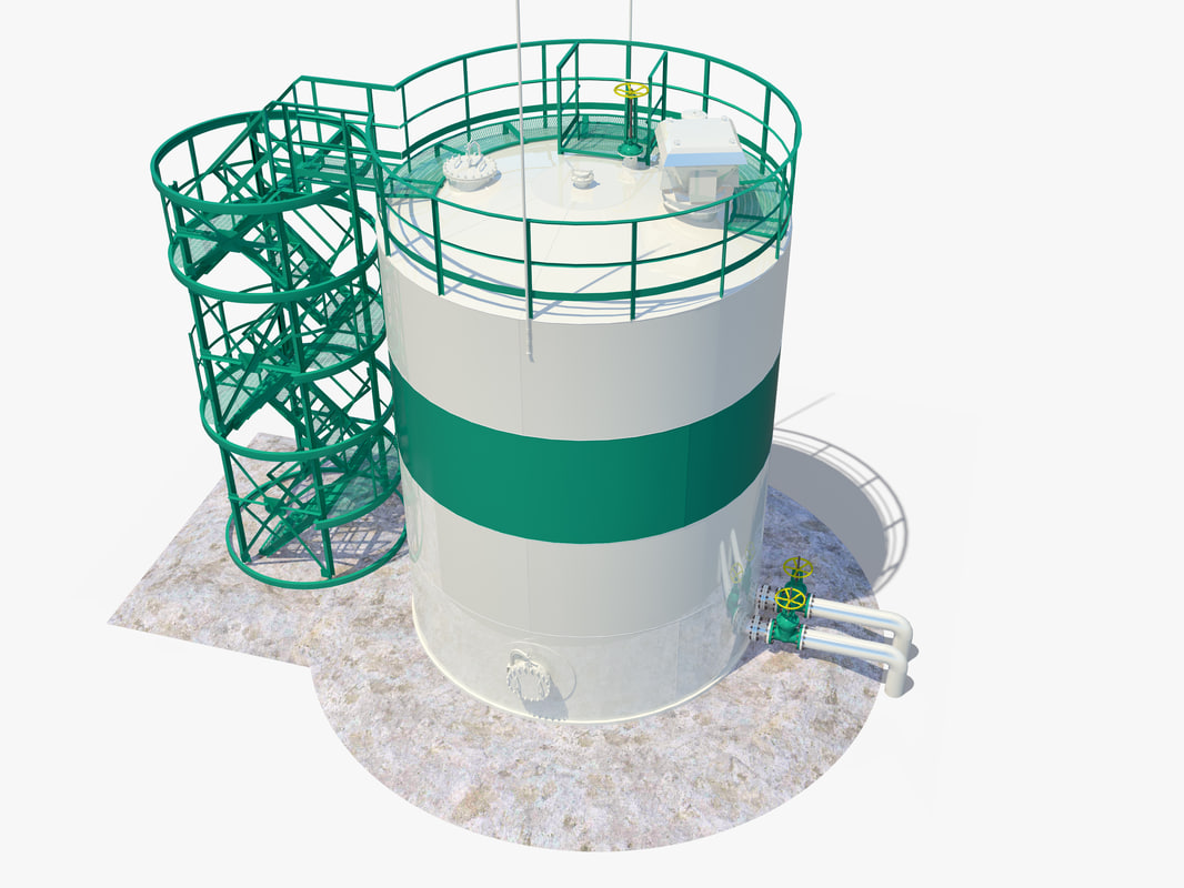 3D storage tank model - TurboSquid 1258471