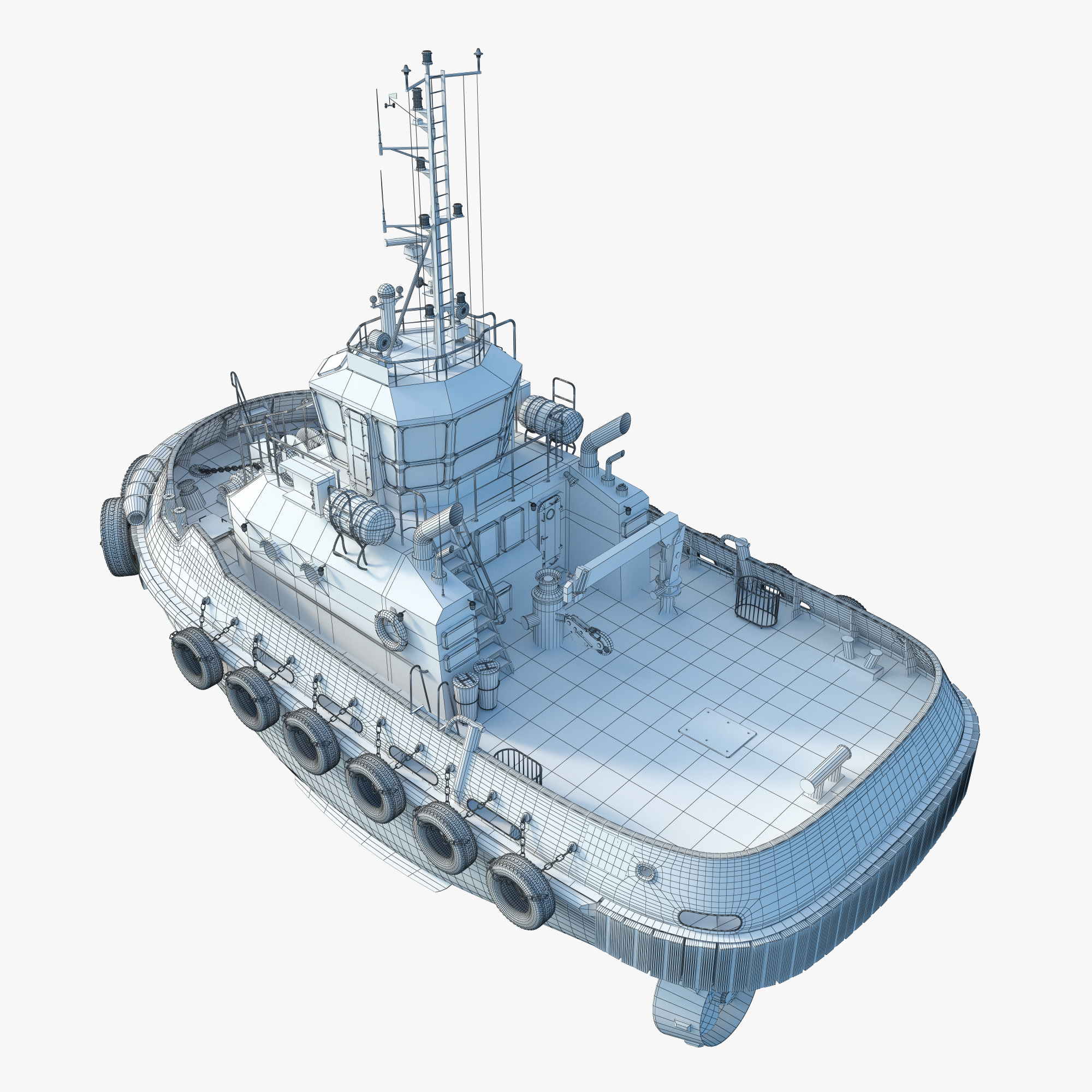 3D model towing ship details - TurboSquid 1259352