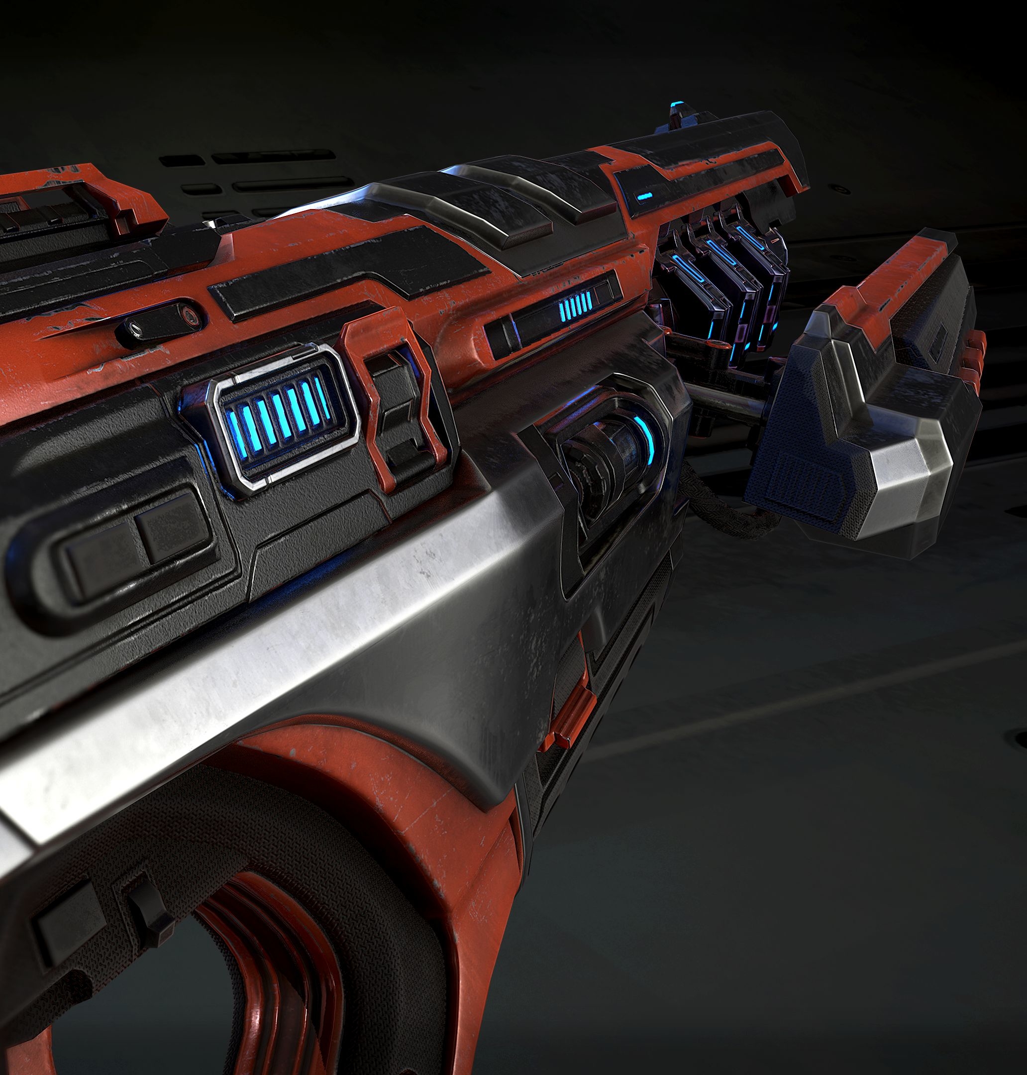 3D futuristic gun model - TurboSquid 1259518