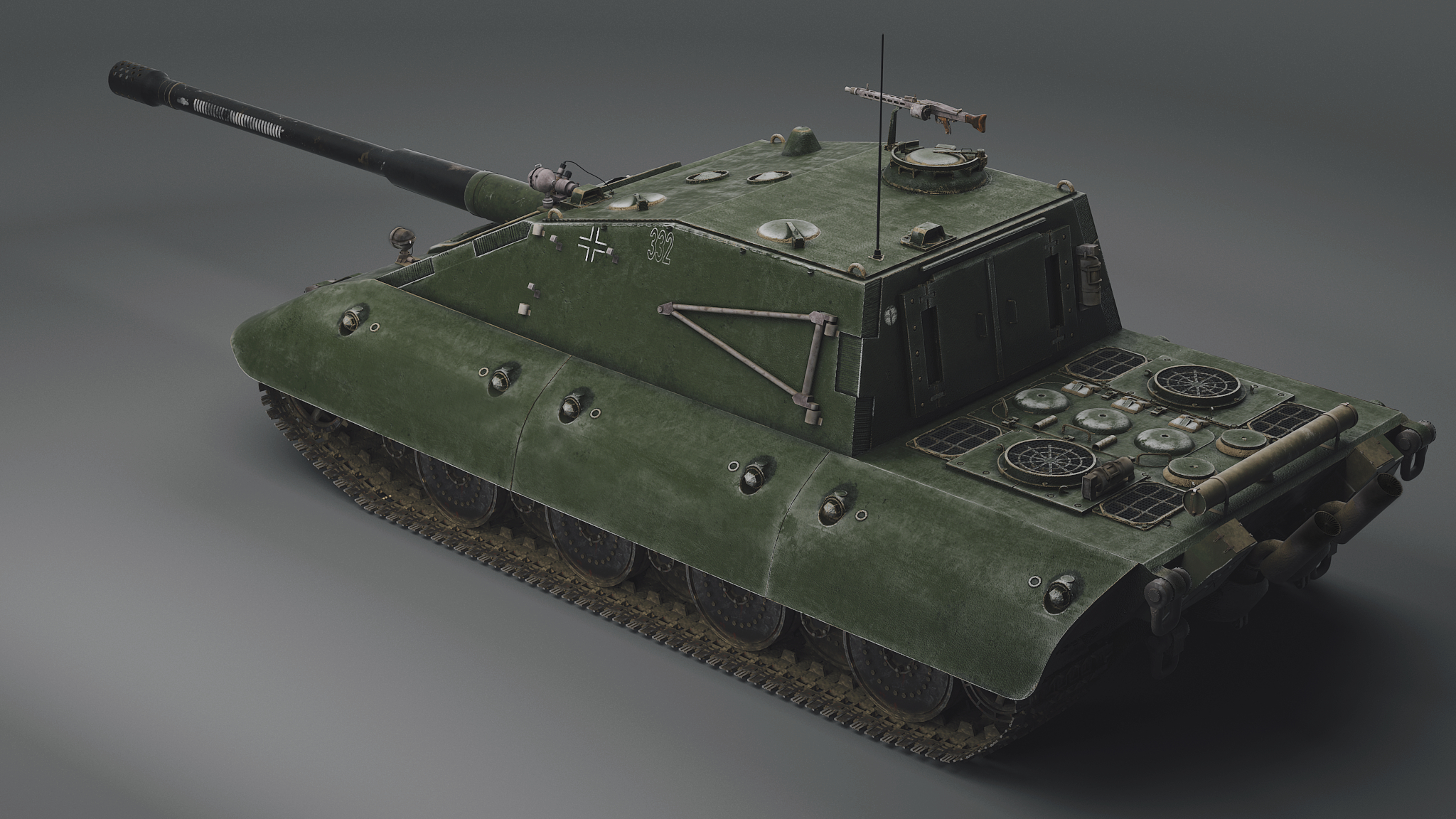 3D jagdpanzer e100 model - TurboSquid 1259613