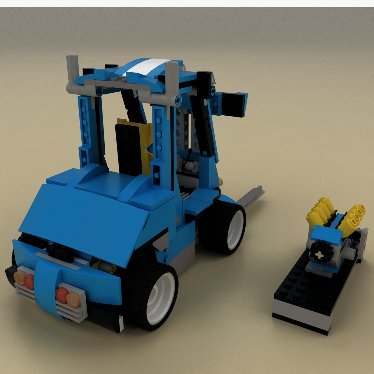 3D forklift lego model - TurboSquid 1259641