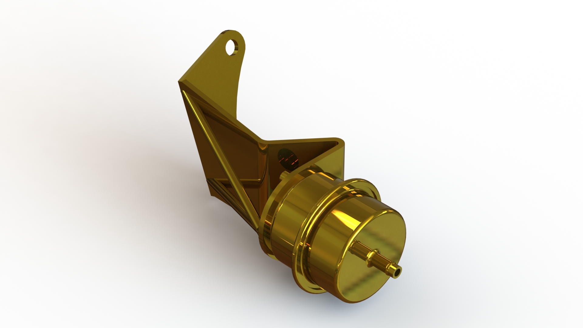 Garrett gt2860r turbocharger wastegate 3D model - TurboSquid 1259740