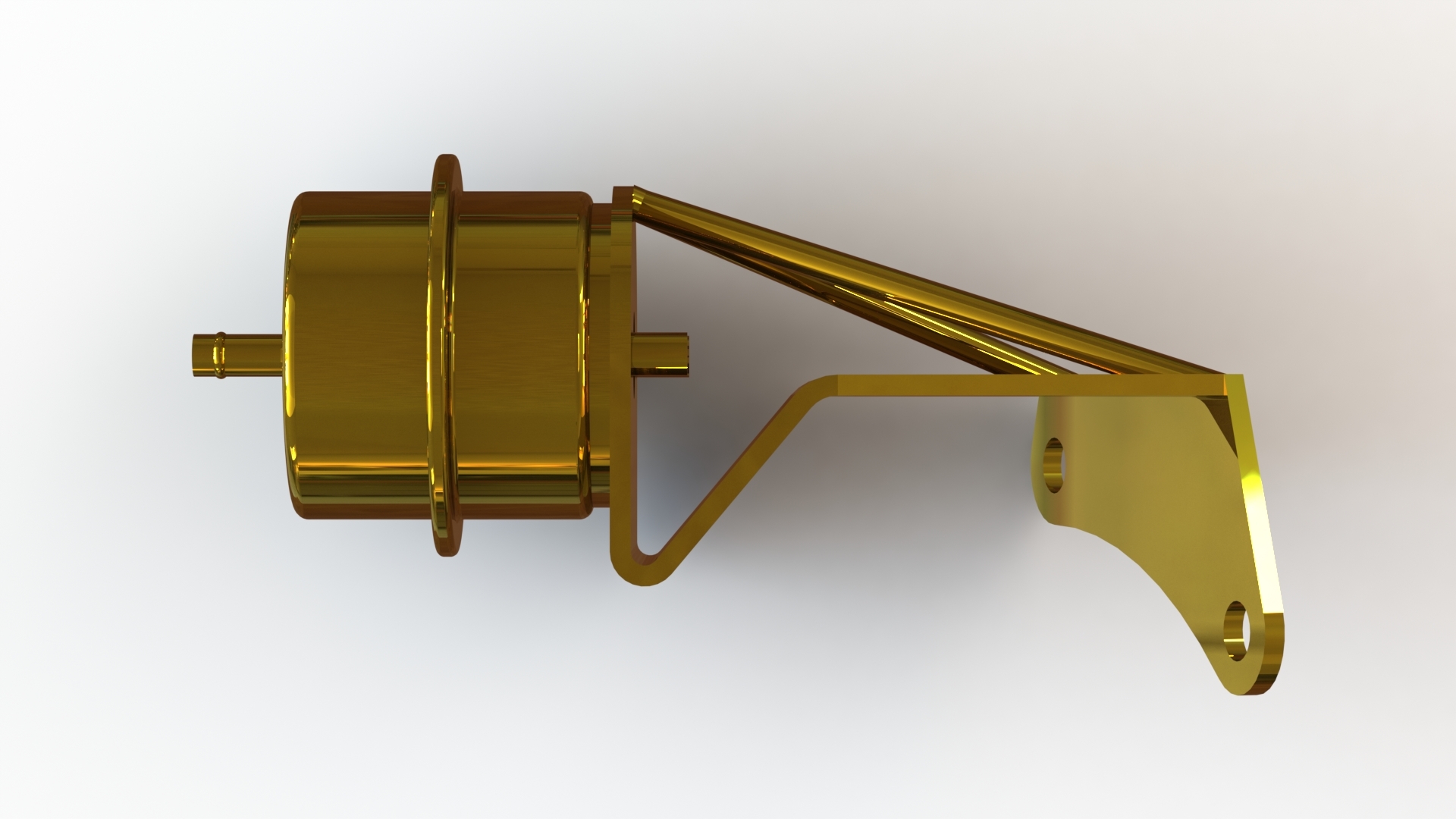 Garrett GT2860R Turbolader - Wastegate-Stellglied 3D-Modell ...