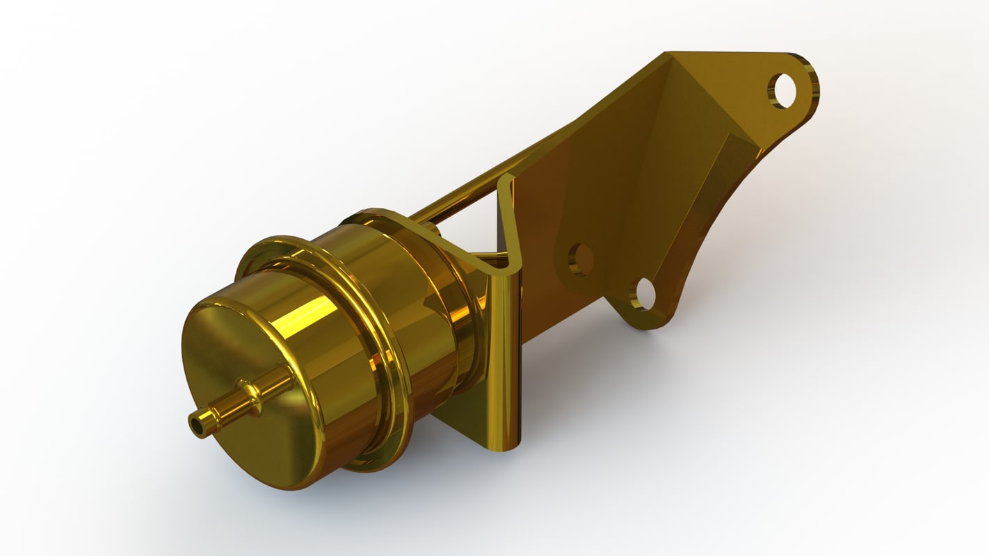 Garrett gt2860r turbocharger wastegate 3D model - TurboSquid 1259740