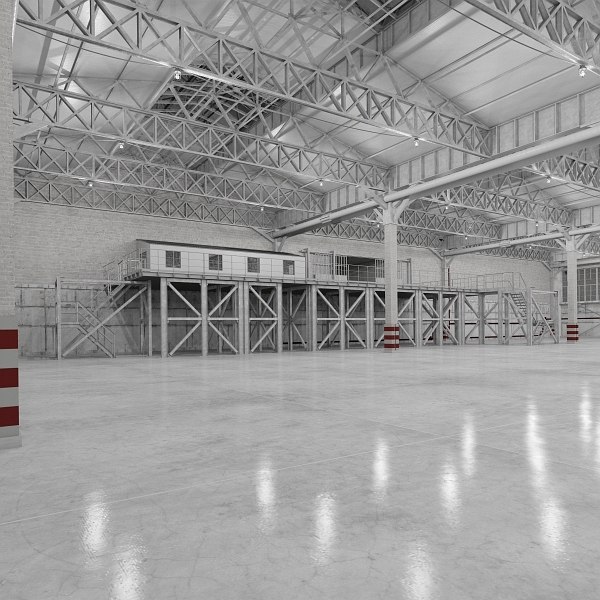 Factory interior 3D model - TurboSquid 1259790