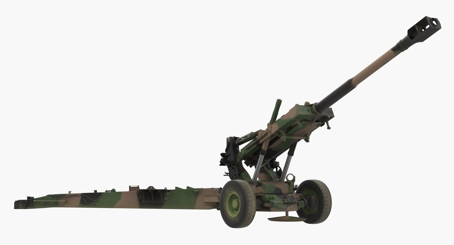 Towed howitzer m198 rigged model - TurboSquid 1259887