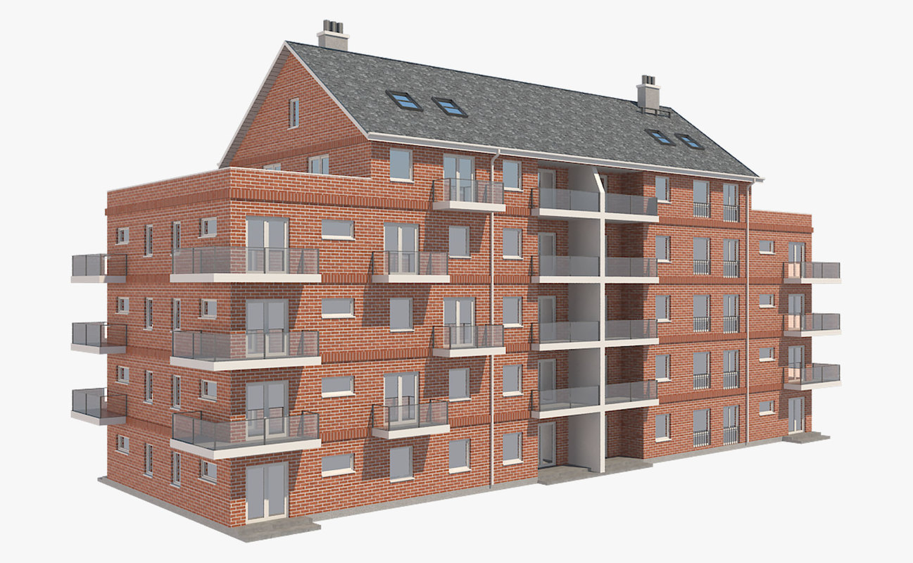 Brick house 3D model - TurboSquid 1260052