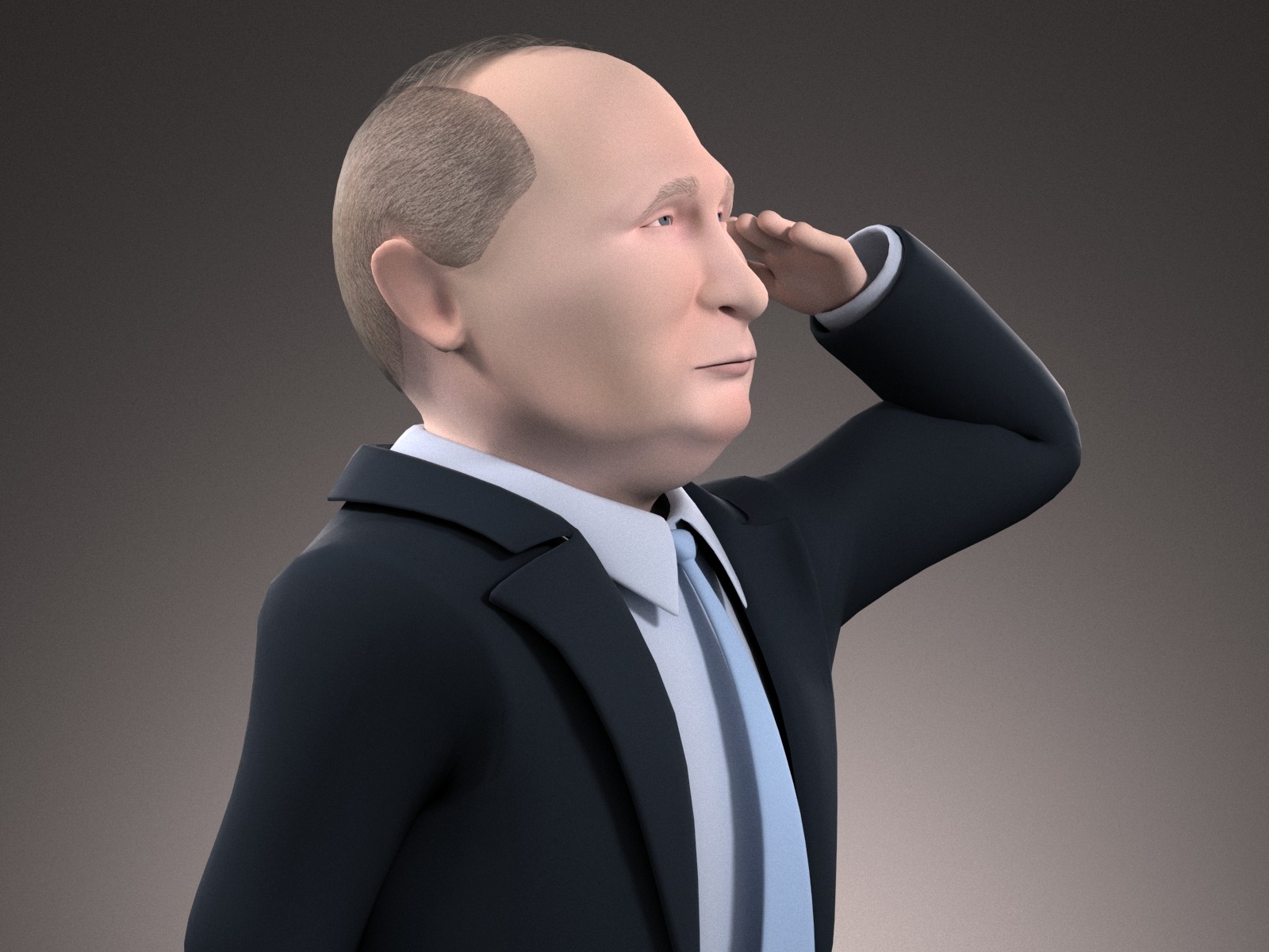 modèle 3D de Dessin animé de Vladimir Poutine - TurboSquid 1260090