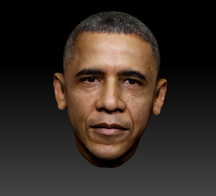 3D model obama head - TurboSquid 1260175