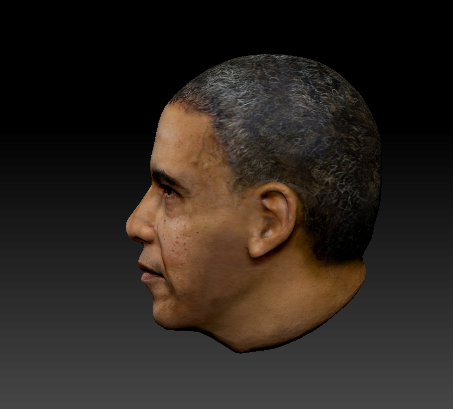 3D model obama head - TurboSquid 1260175