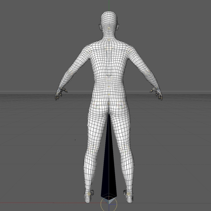 Modello 3D Corpo umano realistico di 25 anni, uomo europeo - Basic Rig ...