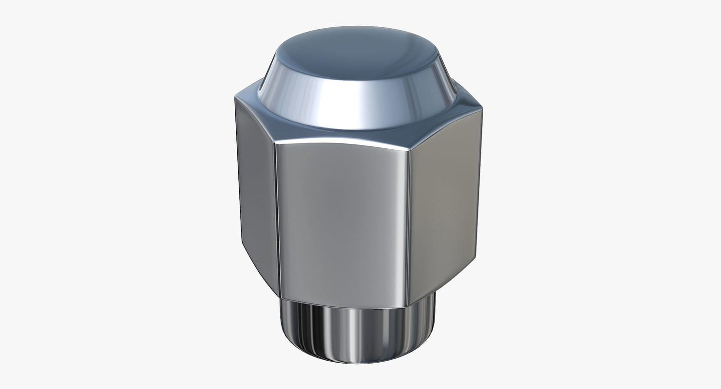 3D lug nut - TurboSquid 1260602