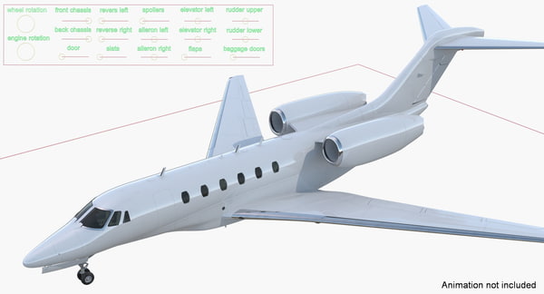3D medium sized business jet model - TurboSquid 1260652