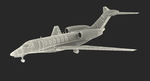 3D medium sized business jet model - TurboSquid 1260652