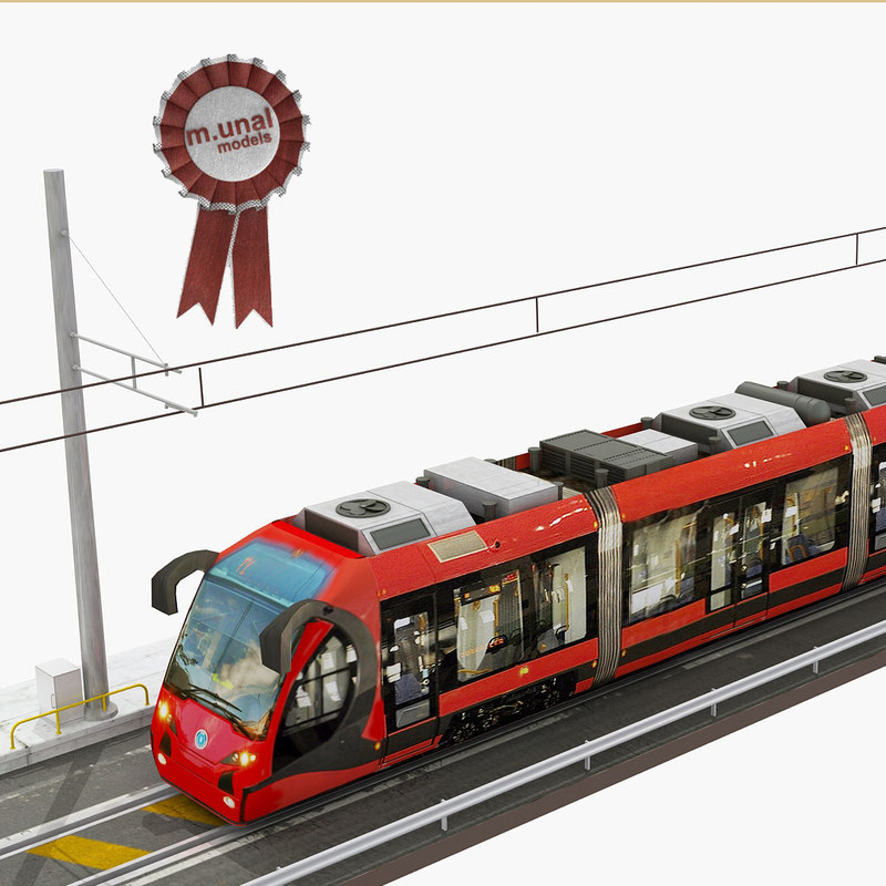 Tram railway 3D model - TurboSquid 1260654