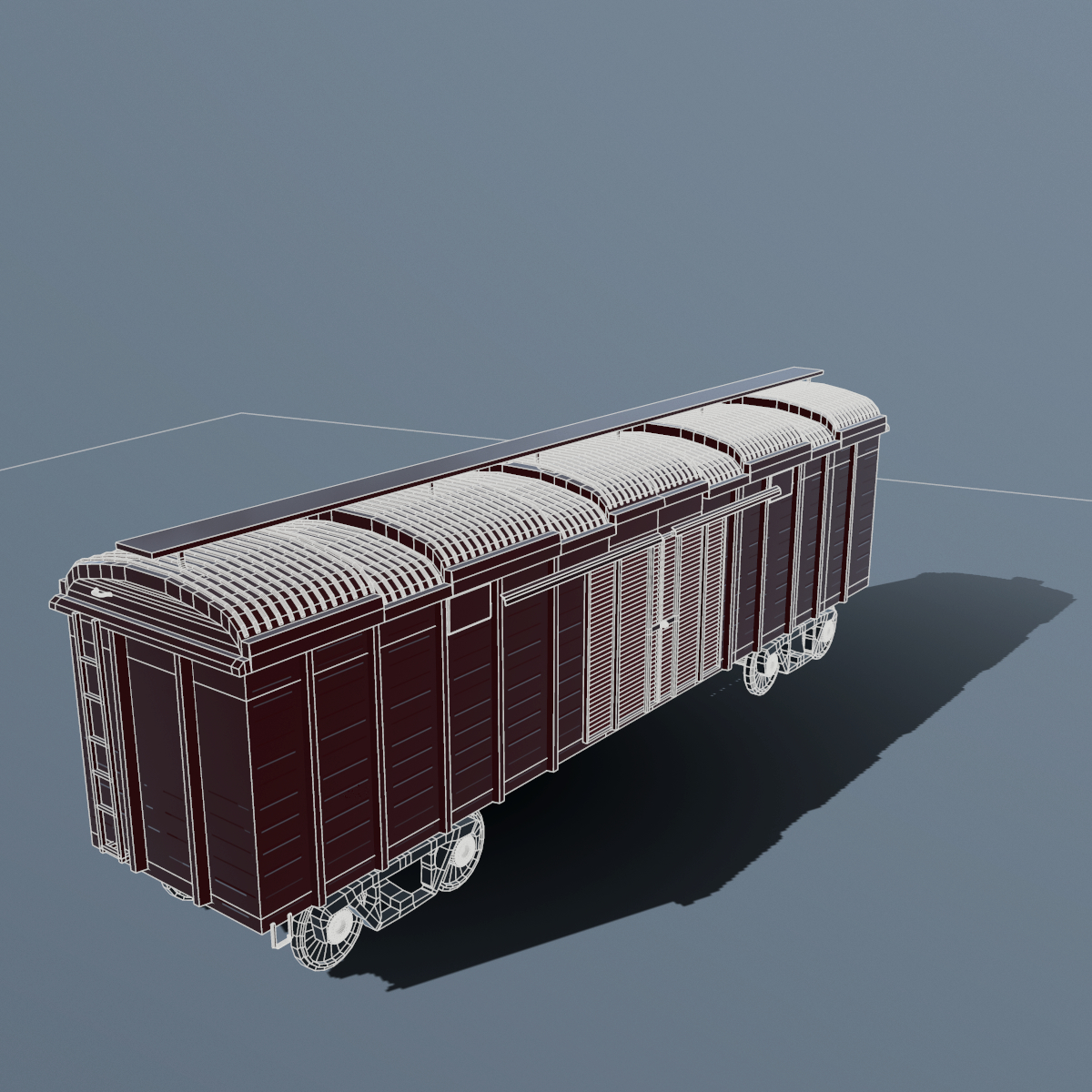 Freight wagon 3D model - TurboSquid 1260845